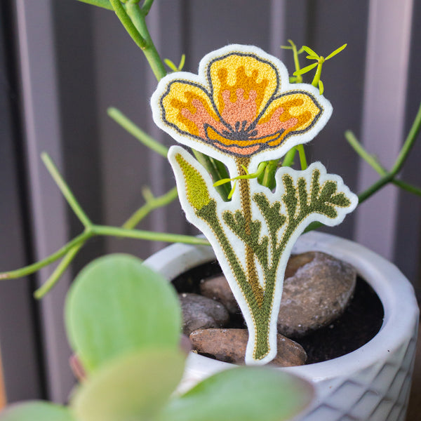 Poppy Chainstitch Patch — Fort Lonesome